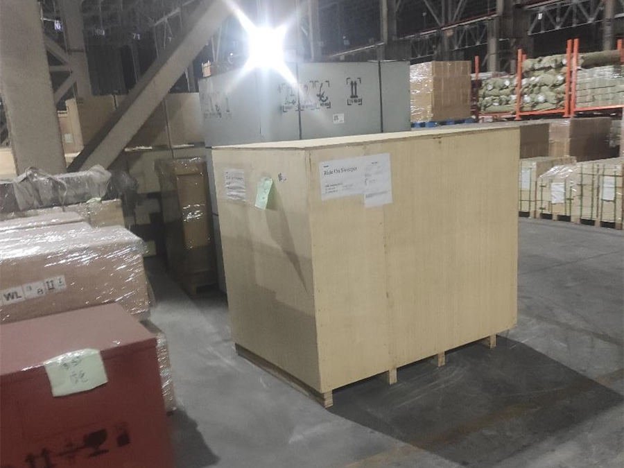 Competitive Industrial Ride On Sweeper for a Wood Processing Plant